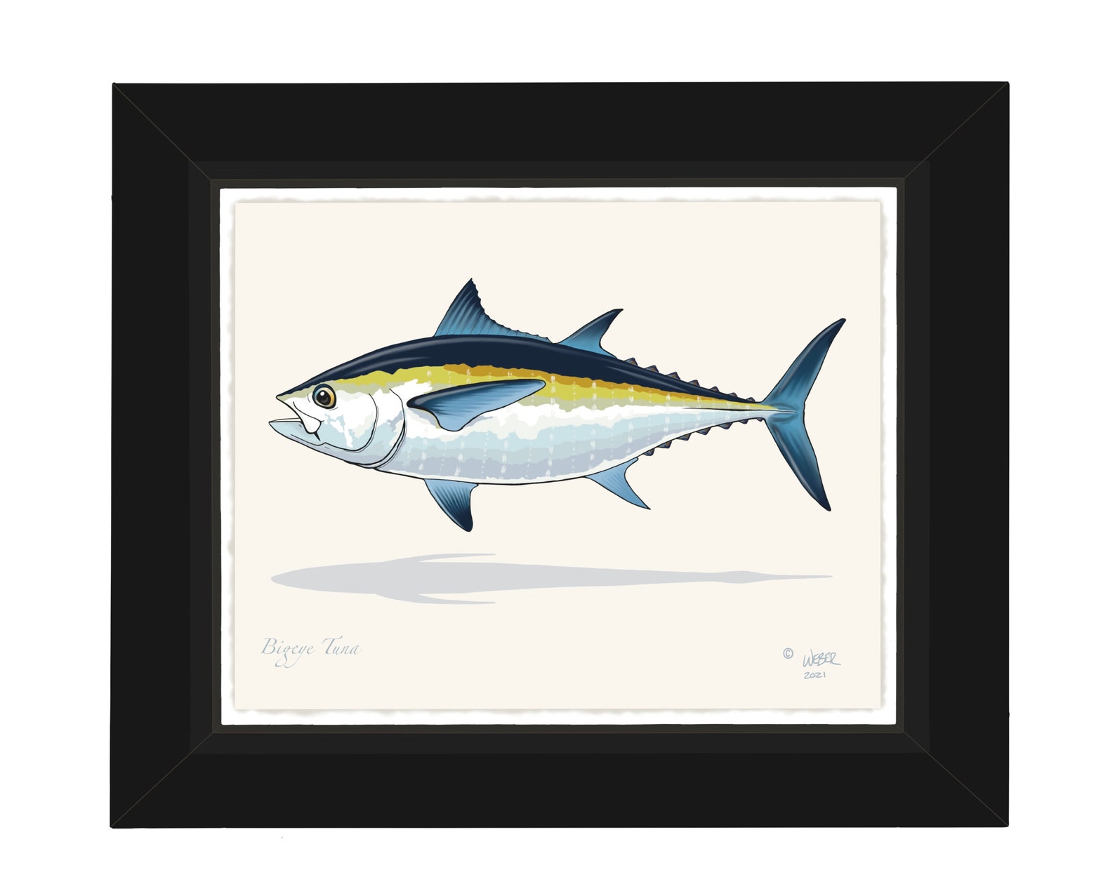 Bigeye Tuna Fish Print - Etsy