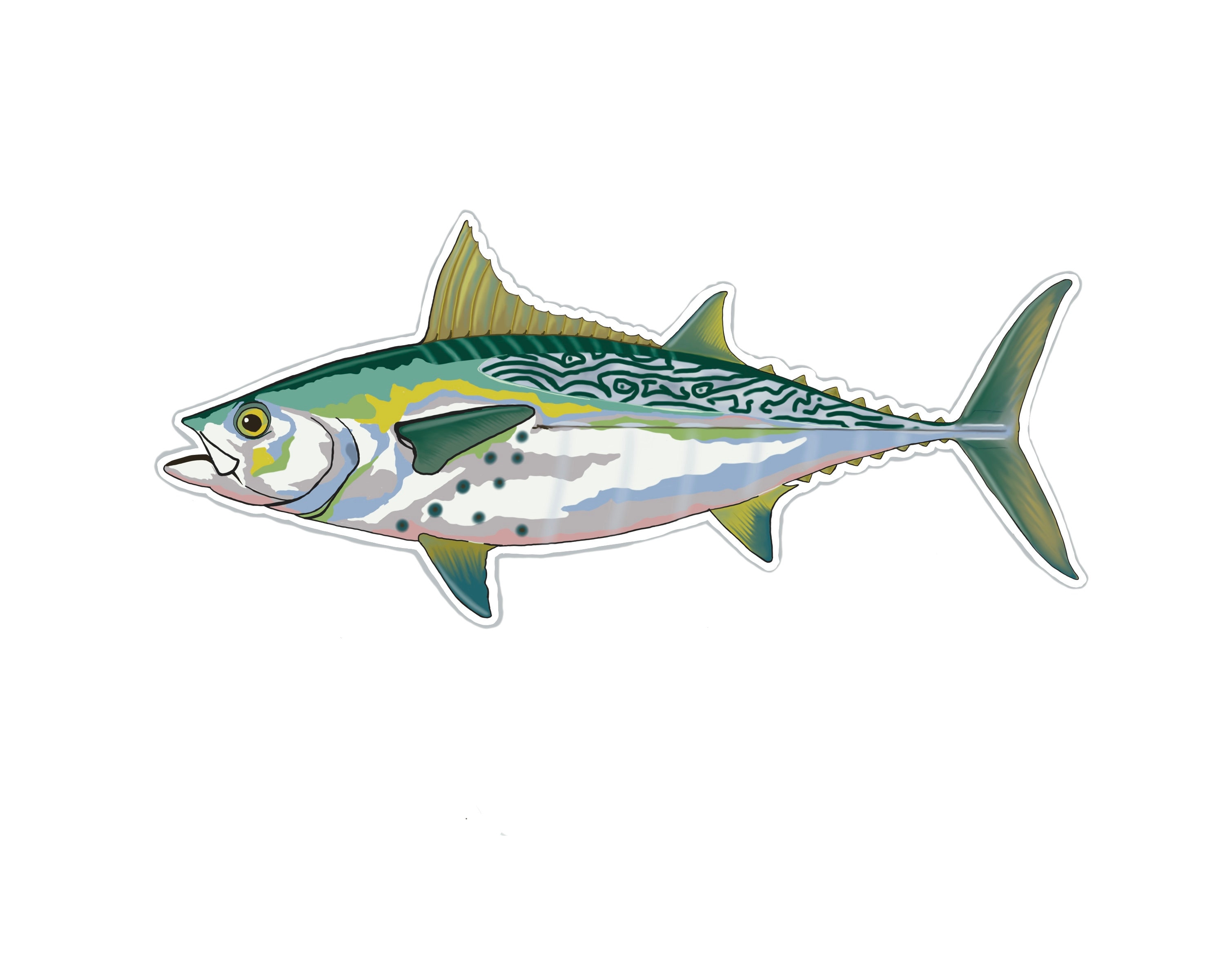 False Albacore Tuna Fishing Sticker - Etsy