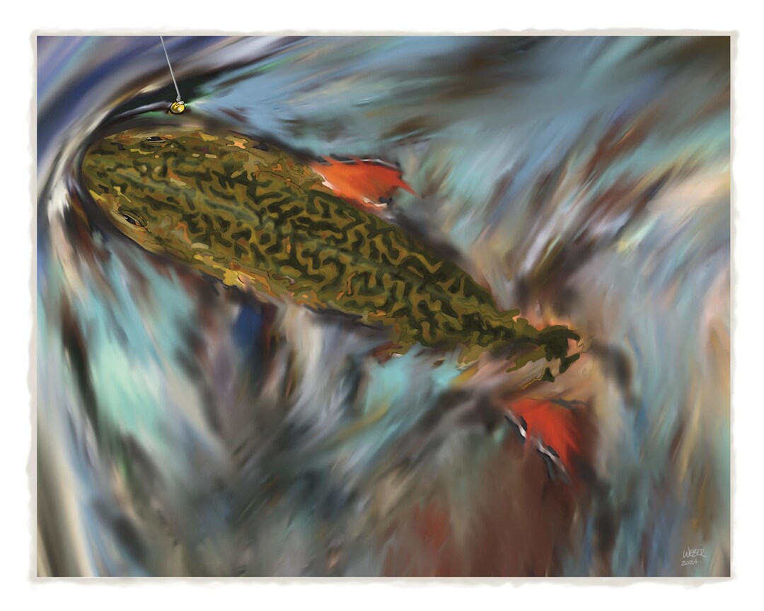 Brook Top Down View Print - Etsy