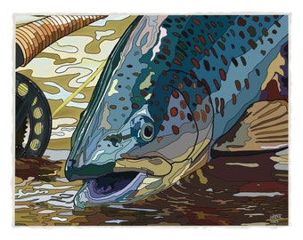 STEELHEAD TROUT Archival Print of Original Fish Painting - Etsy