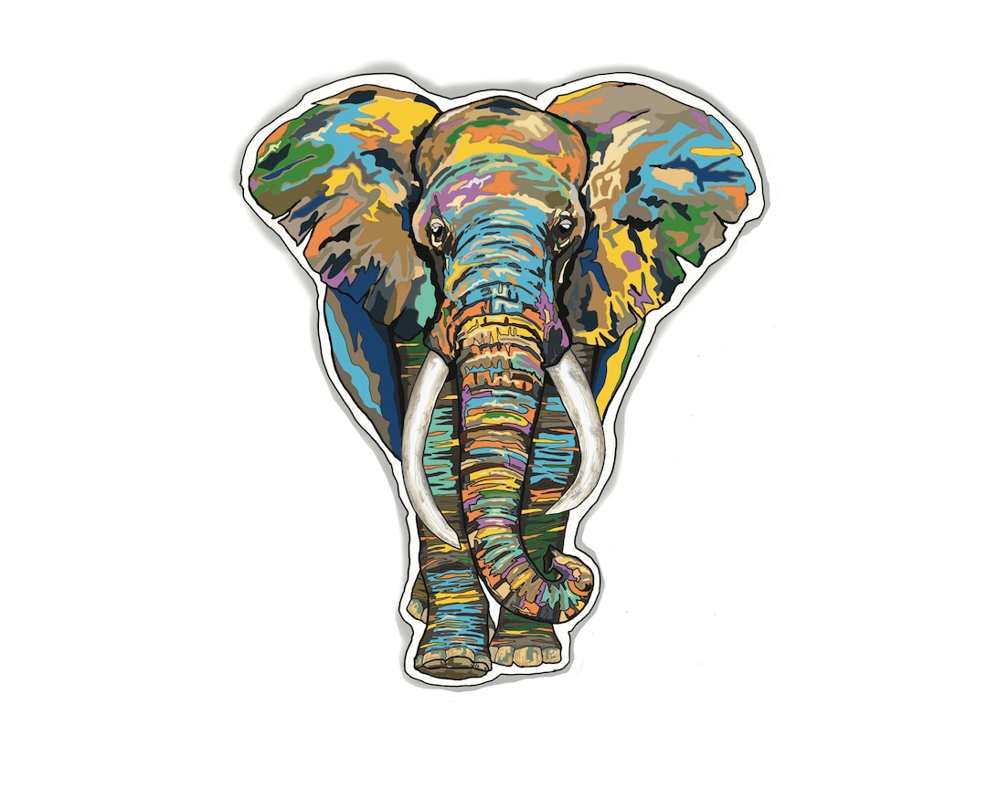 Elephant Sticker - Etsy