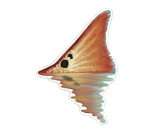 Redfish Tail Sticker - Etsy