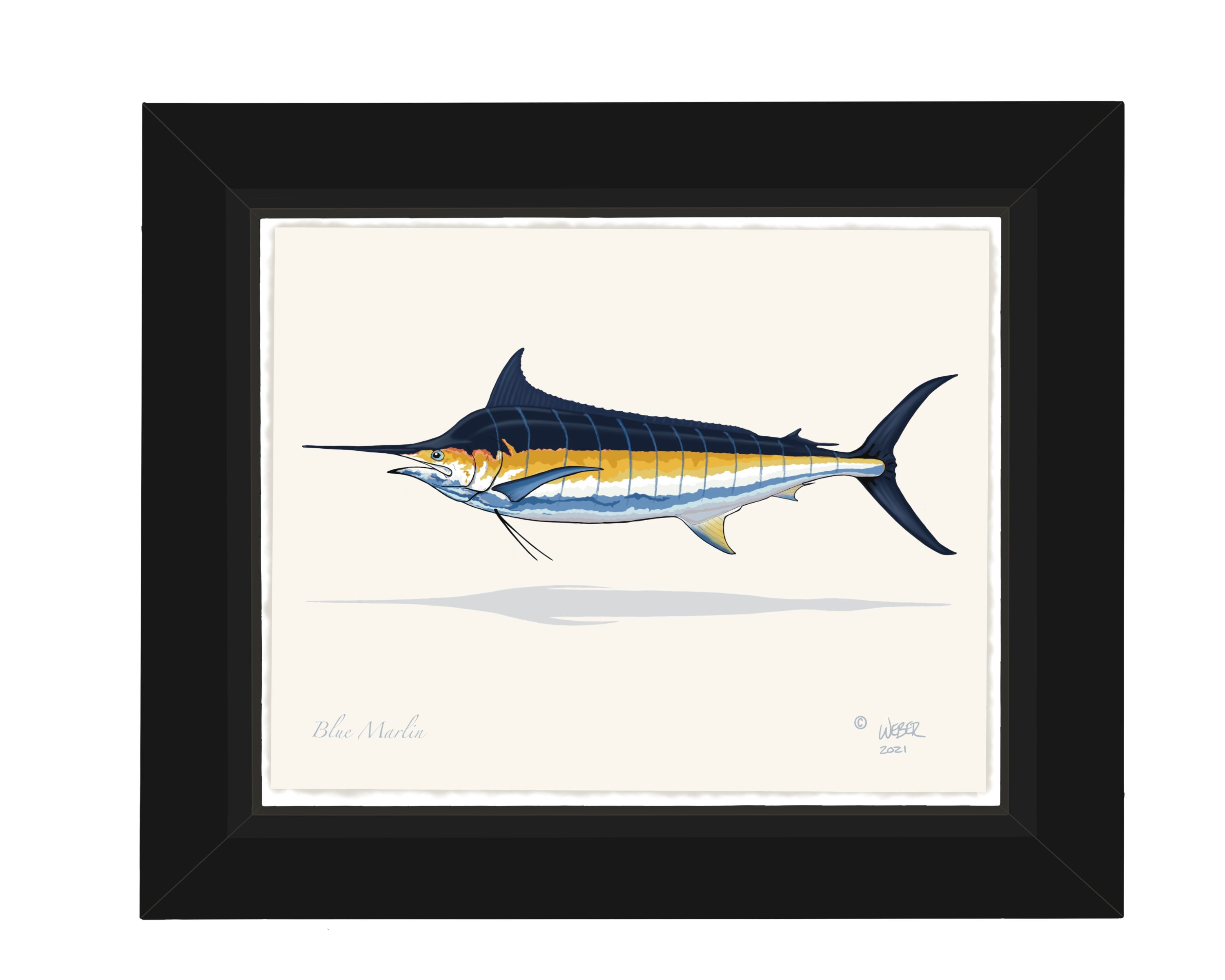 Blue Marlin Fish Print - Etsy