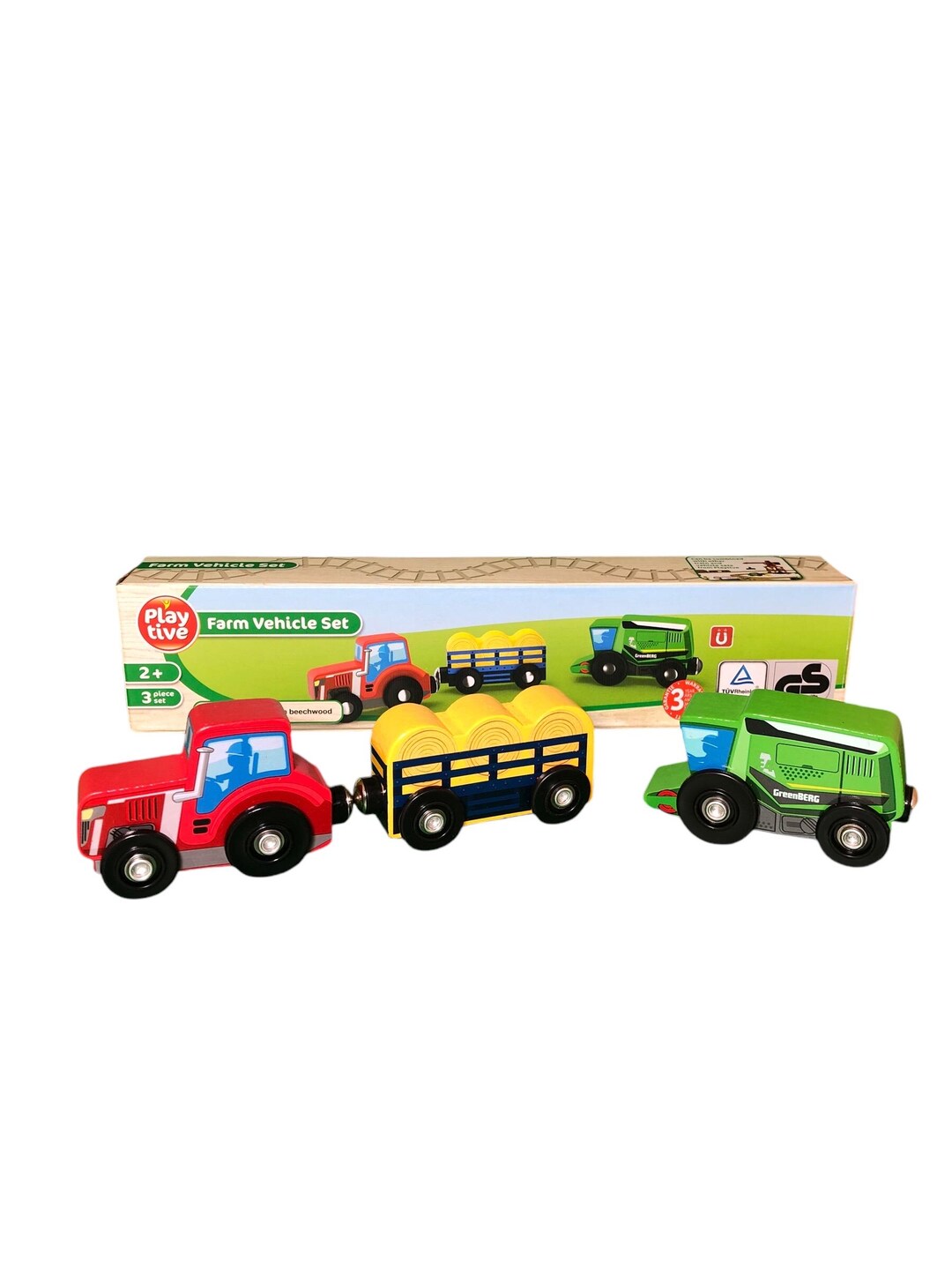 Playtive Wooden Set of 3 Farm Vehicles Play Kids Pre School New Nurse ...