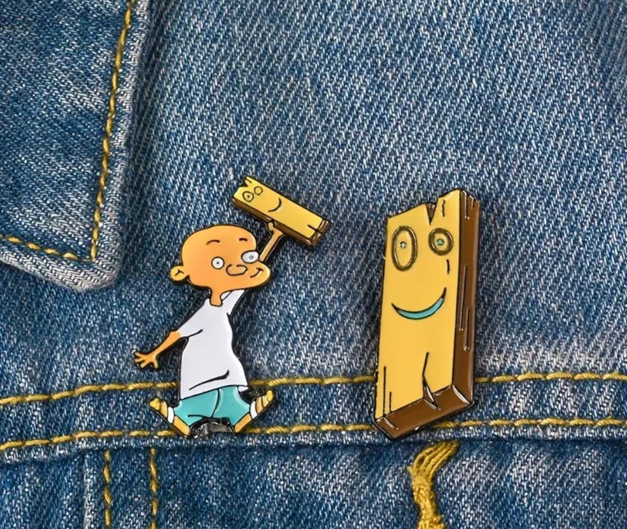 Ed Edd N Eddy Pin Jonny and Plank Rare Cartoon Anime Gift Enamel Pin ...