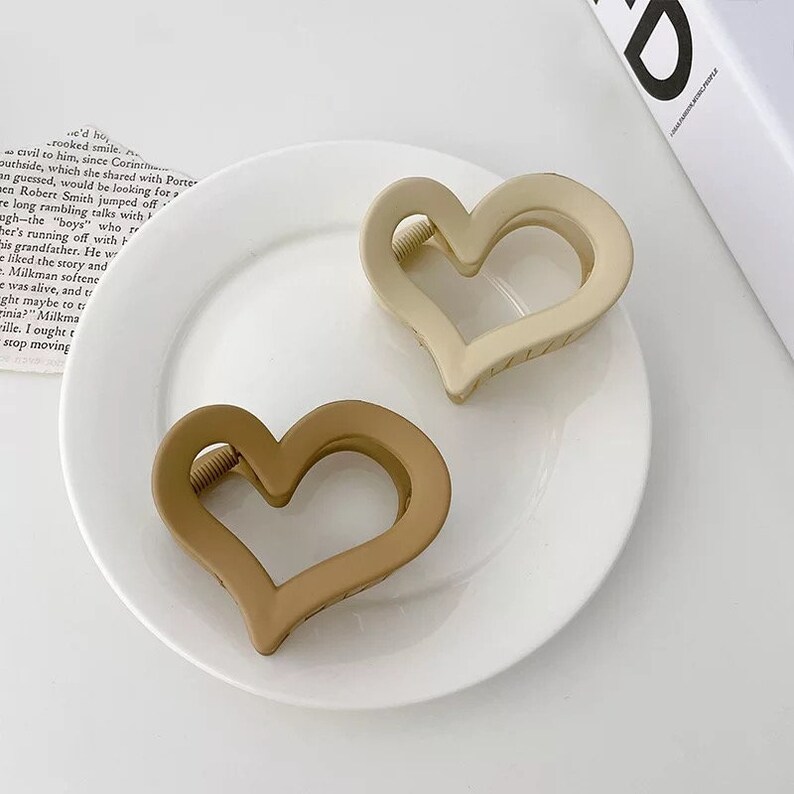 Heart Hair Clip - Etsy