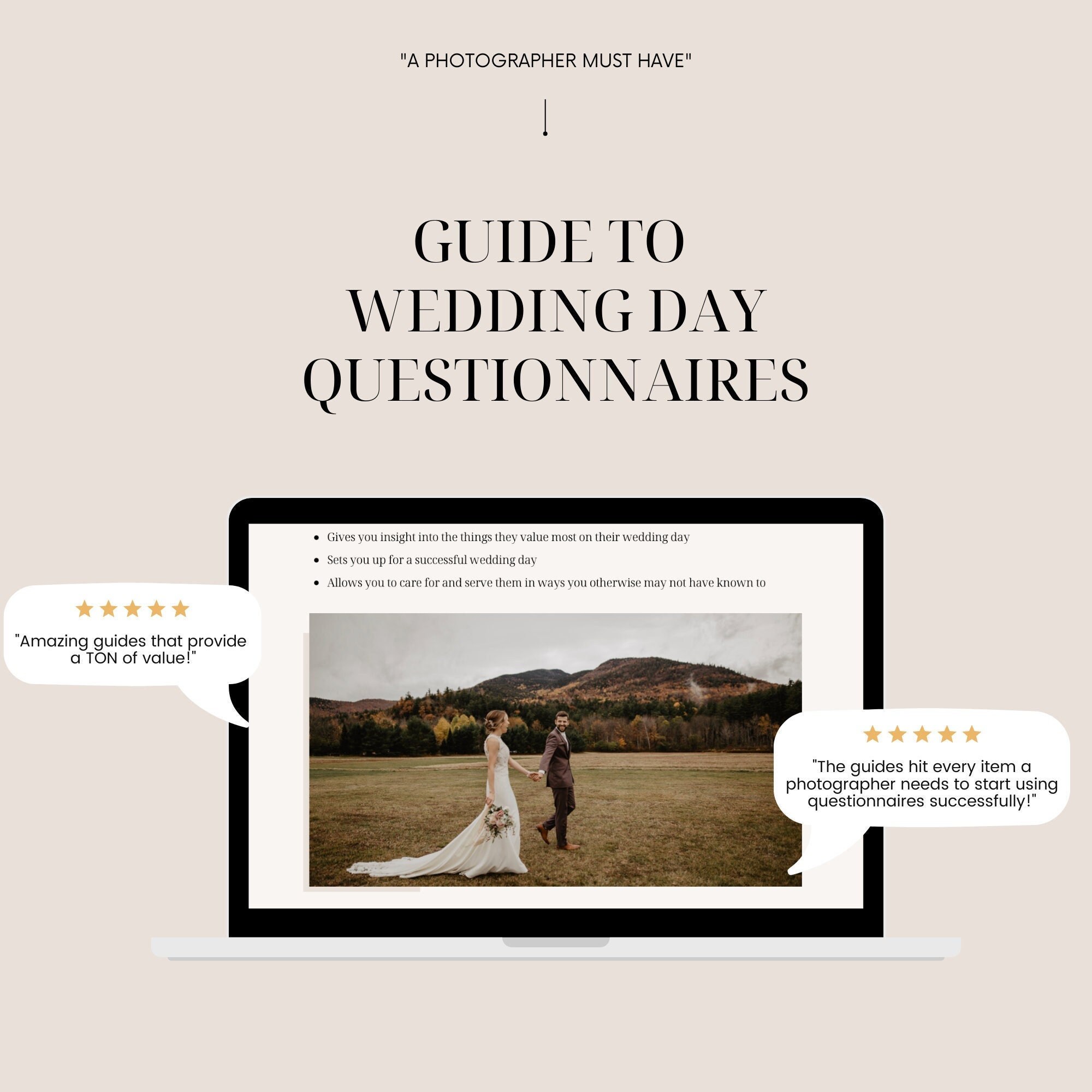 Photography Guide to Pre-wedding Day Questionnaires - Etsy