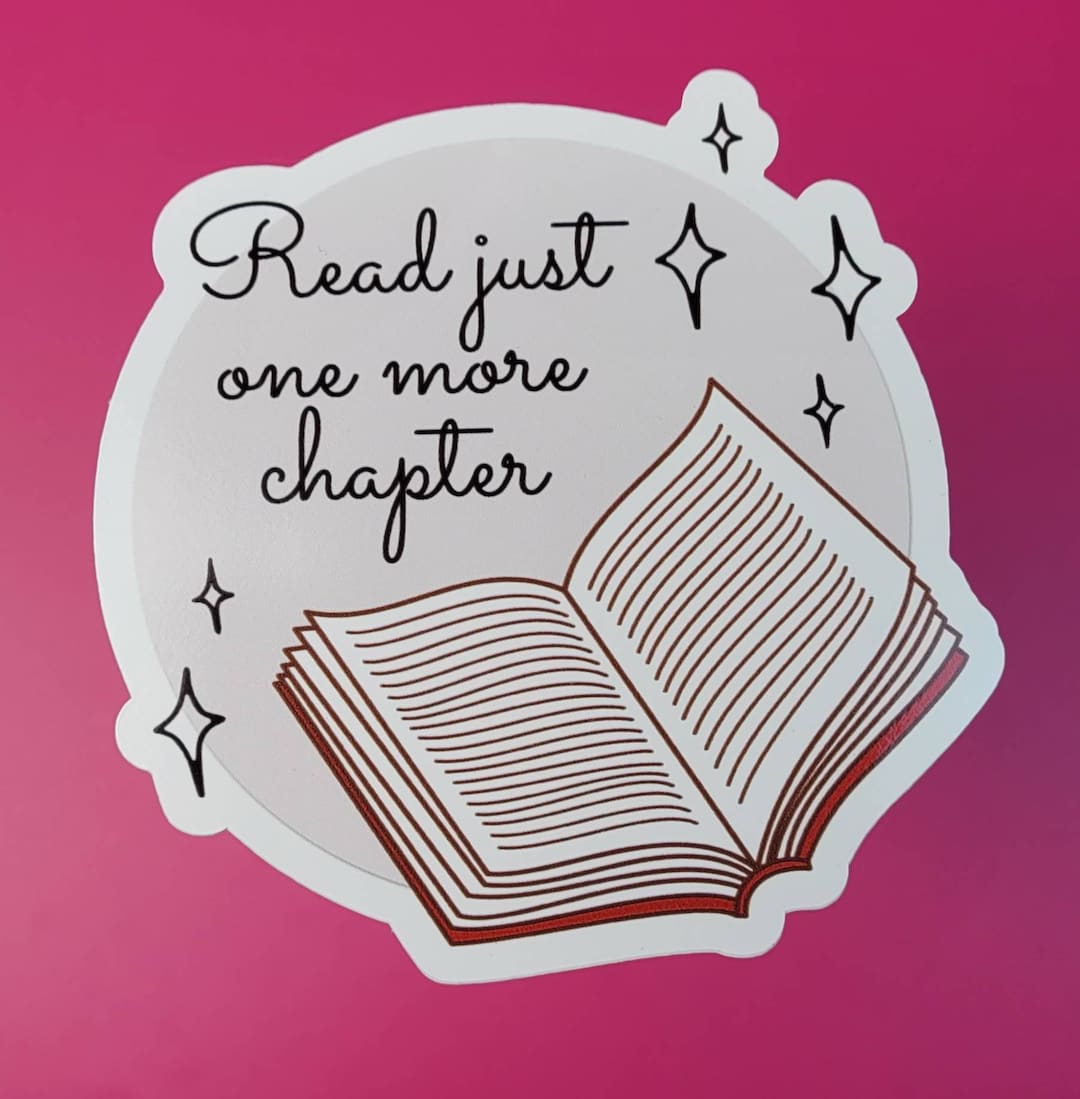 Book Lovers Waterproof Sticker - Reading Vinyl Decal - Etsy