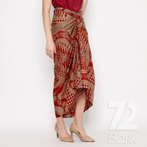 Red Butterfly River Batik Wrap Pants, Bali Beach Pants, Summer Trousers ...
