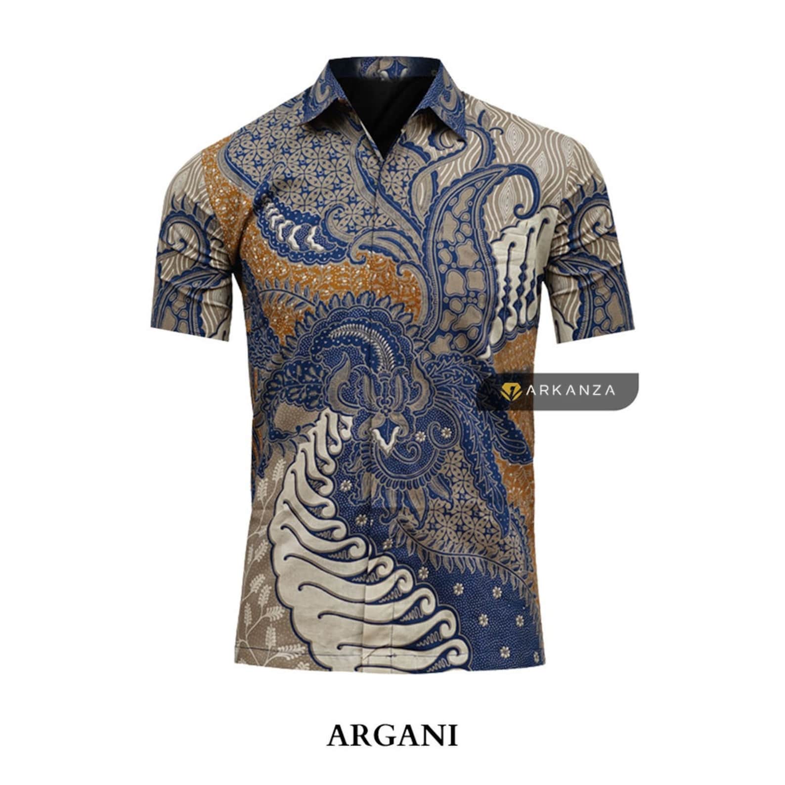 Arkanza - Batik Shirt Men Argani - Etsy