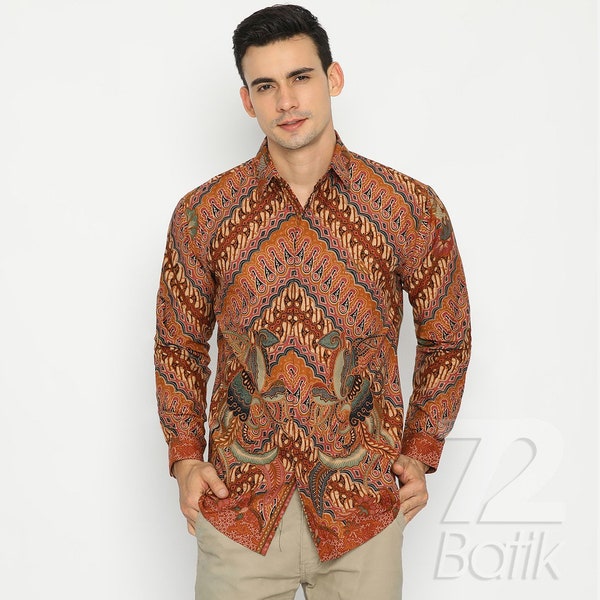 Indonesian Men Batik, Batik Shirt Men, Batik Pekalongan Exclusive ...