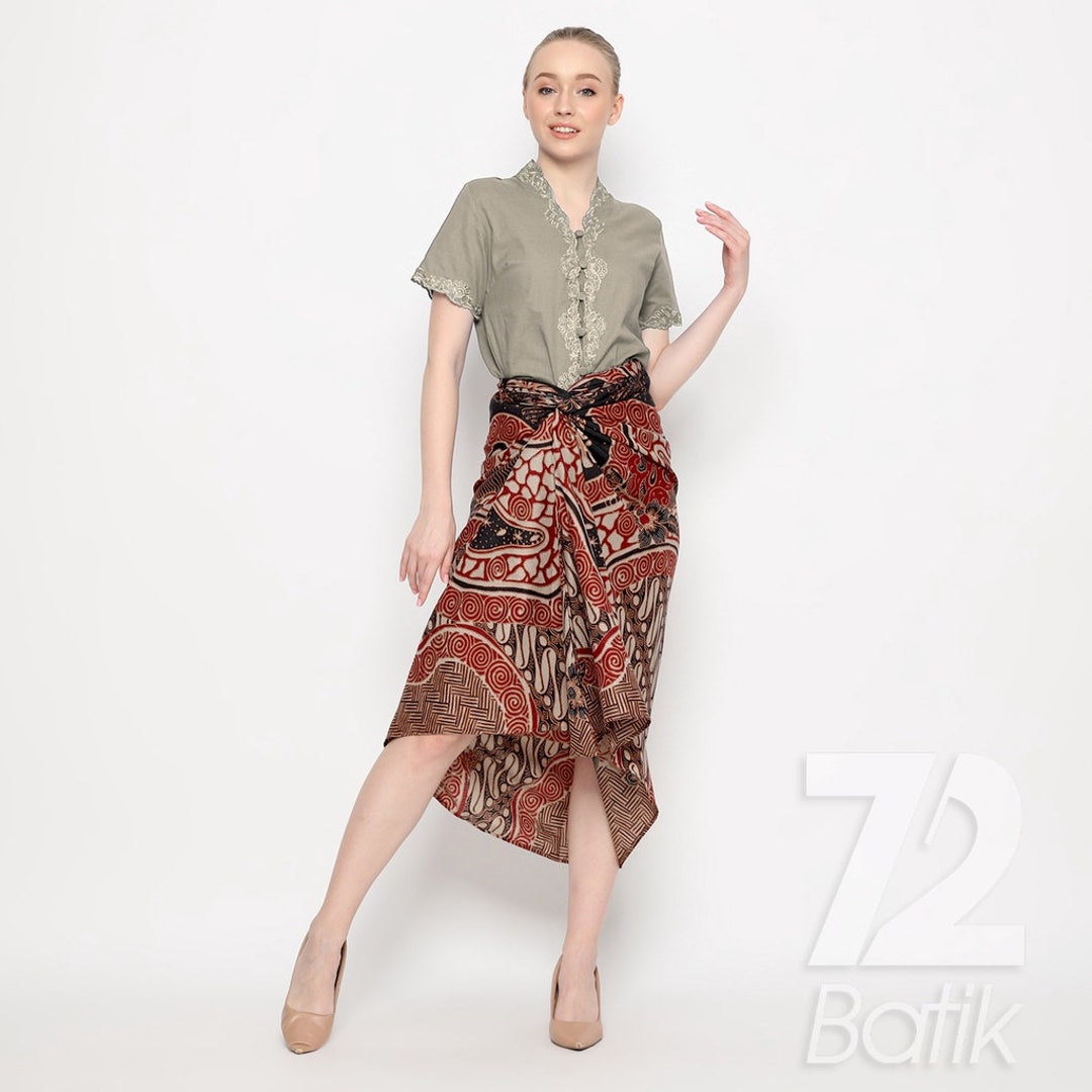 Parang Roll Red Black Batik Wrap Pants, Bali Beach Pants, Summer ...