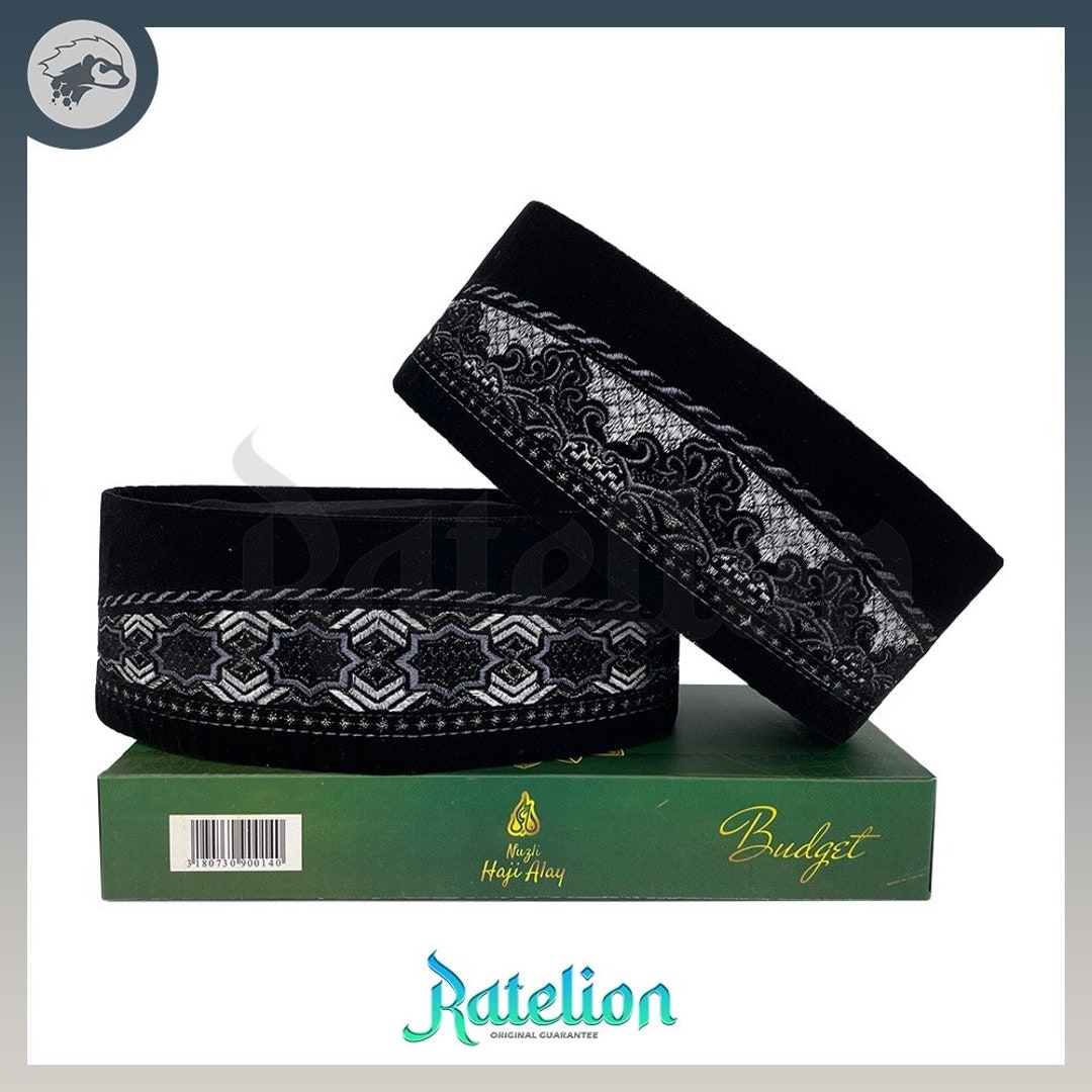 Songkok Hajj Alay EMBROIDERED, Indonesian Hat, Indonesian Kufi - Etsy