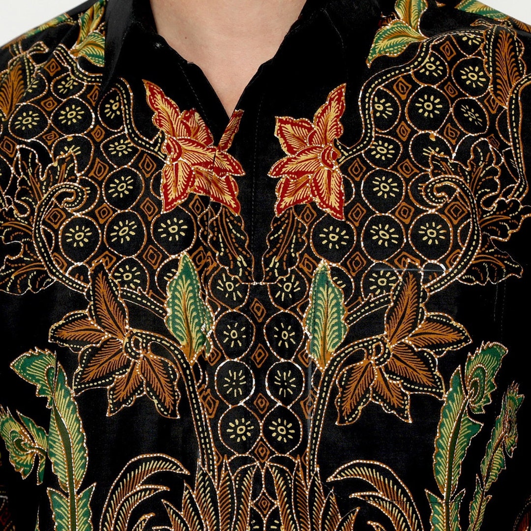 Men's Traditional Indonesia Batik Shirt Long Sleeve Cassanova Premium ...
