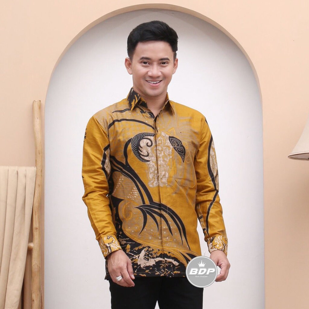 Bali Indonesian Men Batik, Batik Shirt Men, Long Sleeve With Exclusive ...