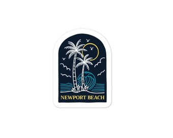 Newport Beach Sticker | Etsy
