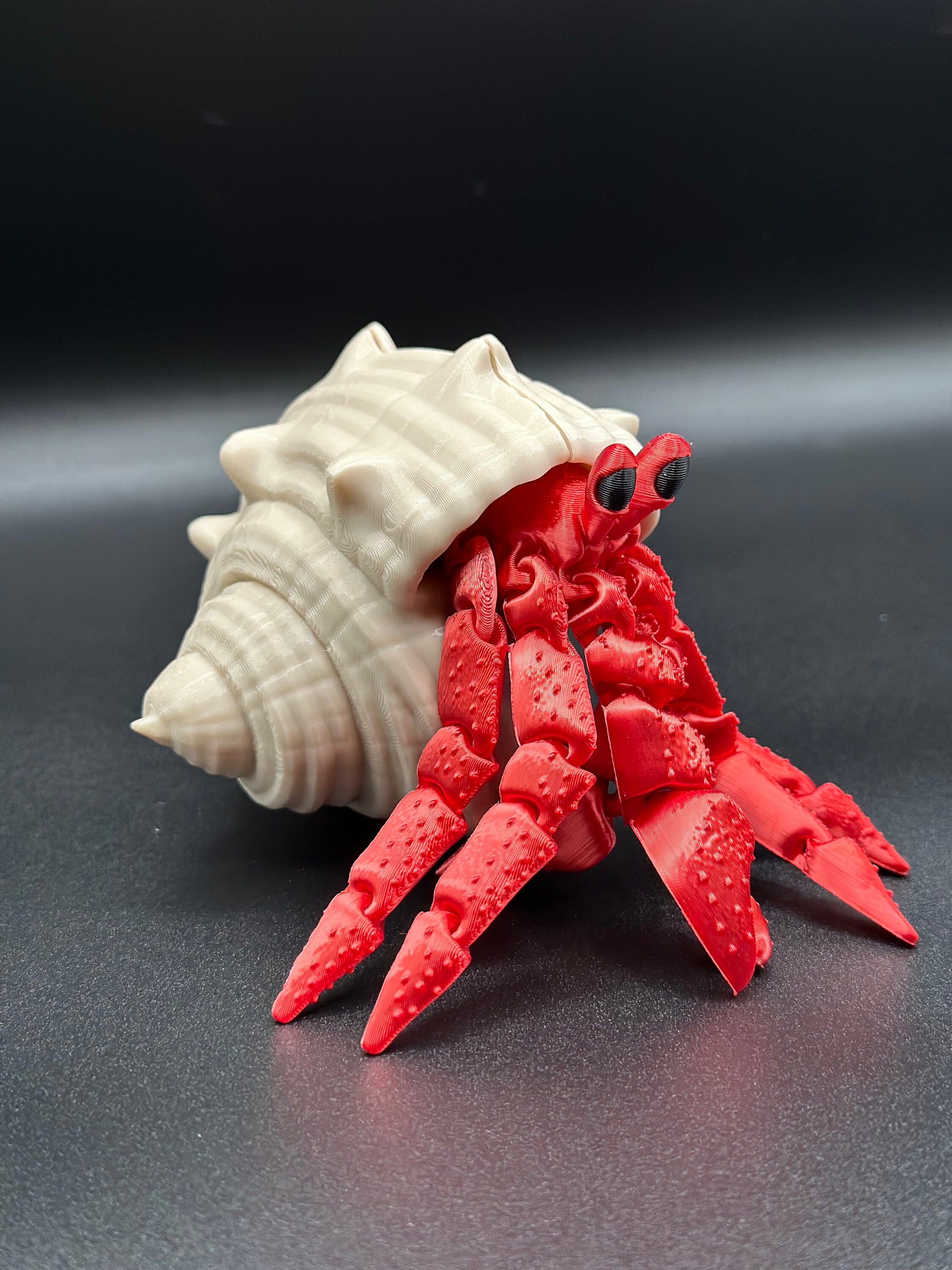 3D Printed Flexi Hermit Crab and Shell - Etsy