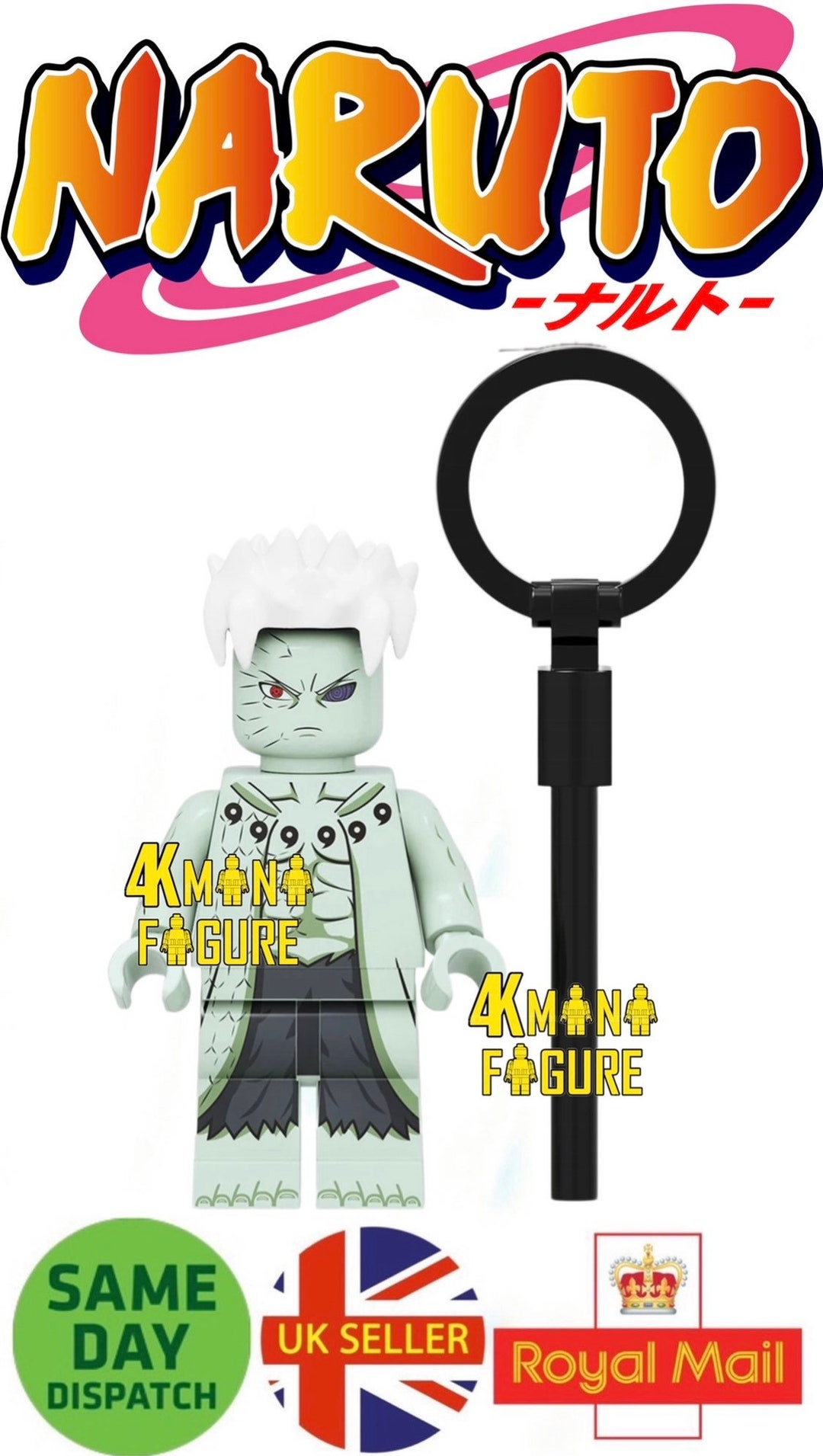 Naruto Uchiha Obito Chakra Custom Mini Figure Compatible Brick - Etsy UK