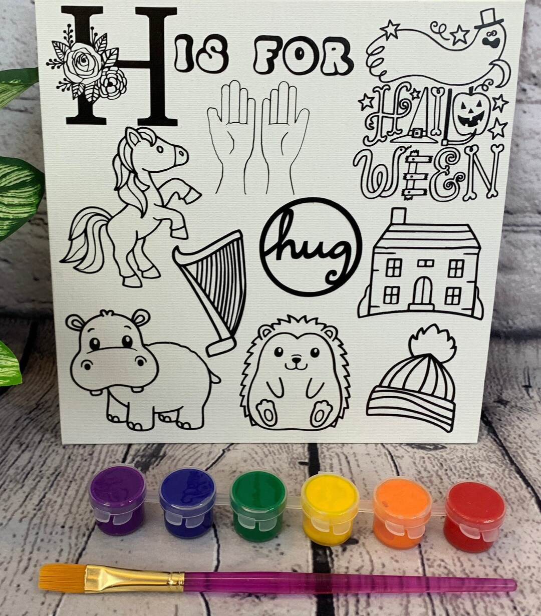 H is For… Craft Painting Kit for Kids - Etsy