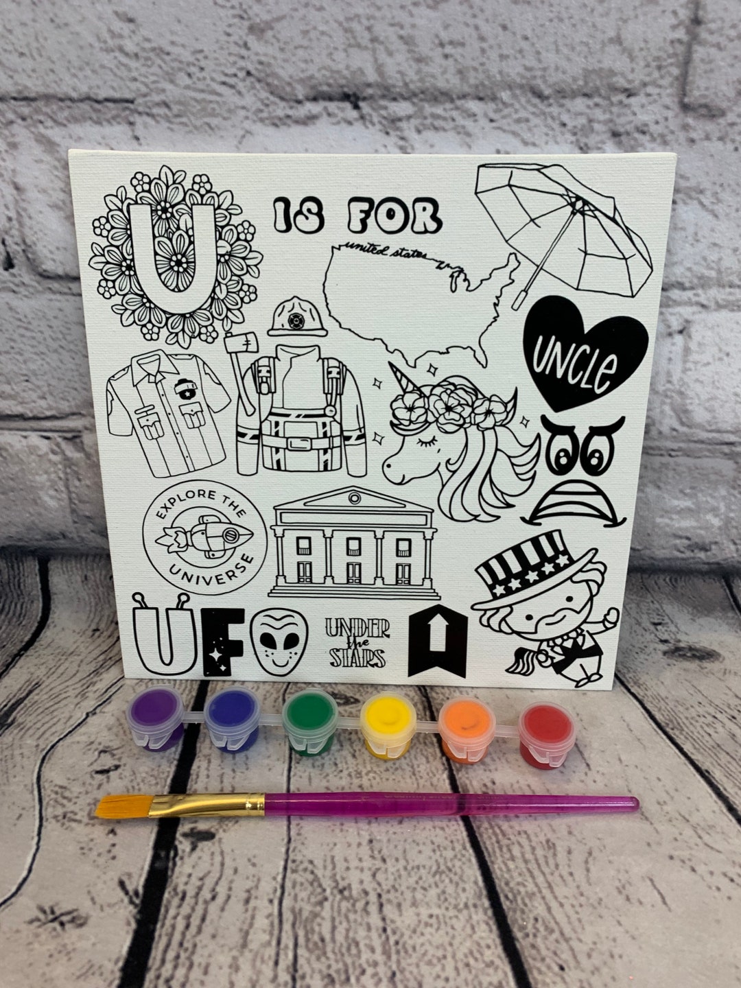 Kids Craft Kit, Personalized Painting Kit for Kids, DIY Painting Set ...