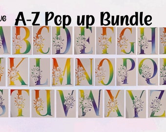 Pop up Letters Svg - Etsy