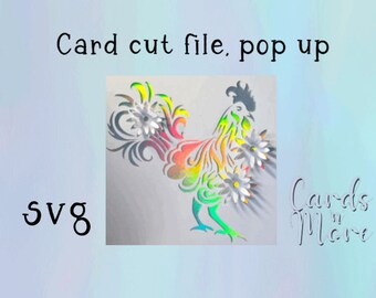 Chicken Pop up Card - Etsy