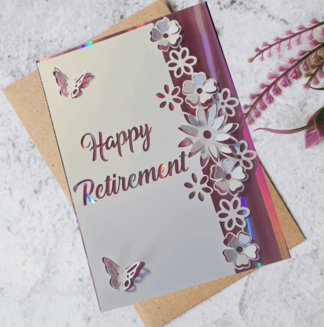 Happy Retirement Pop Up 3D Card SVG Card Cut File Card - Etsy Canada