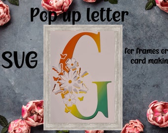 3d Letter G Template - Etsy