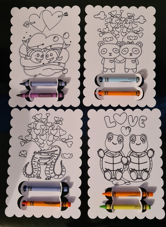 Materials Set 4 SVG Colouring Card Unicorn Coloring Cutting File ...