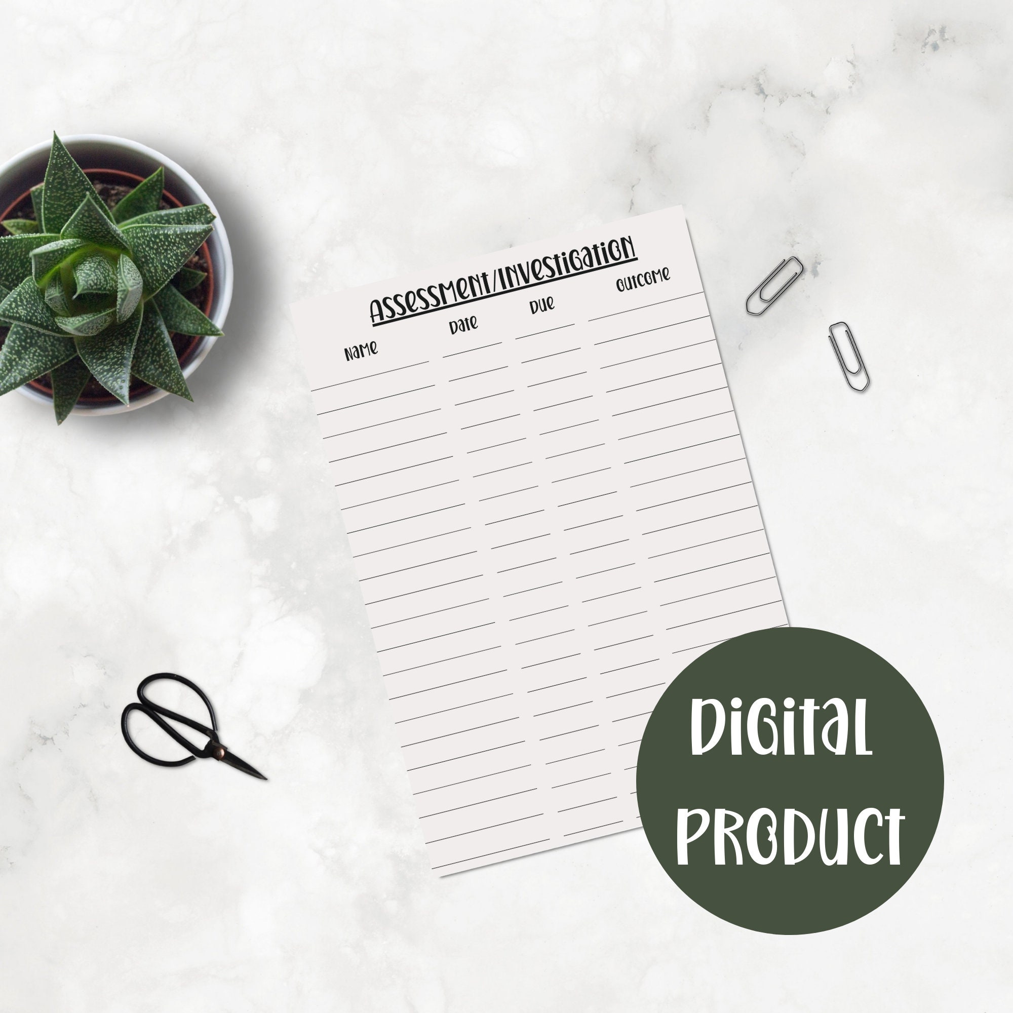 A Social Worker's Logbook | Client Log | Social Worker Tracker - Etsy