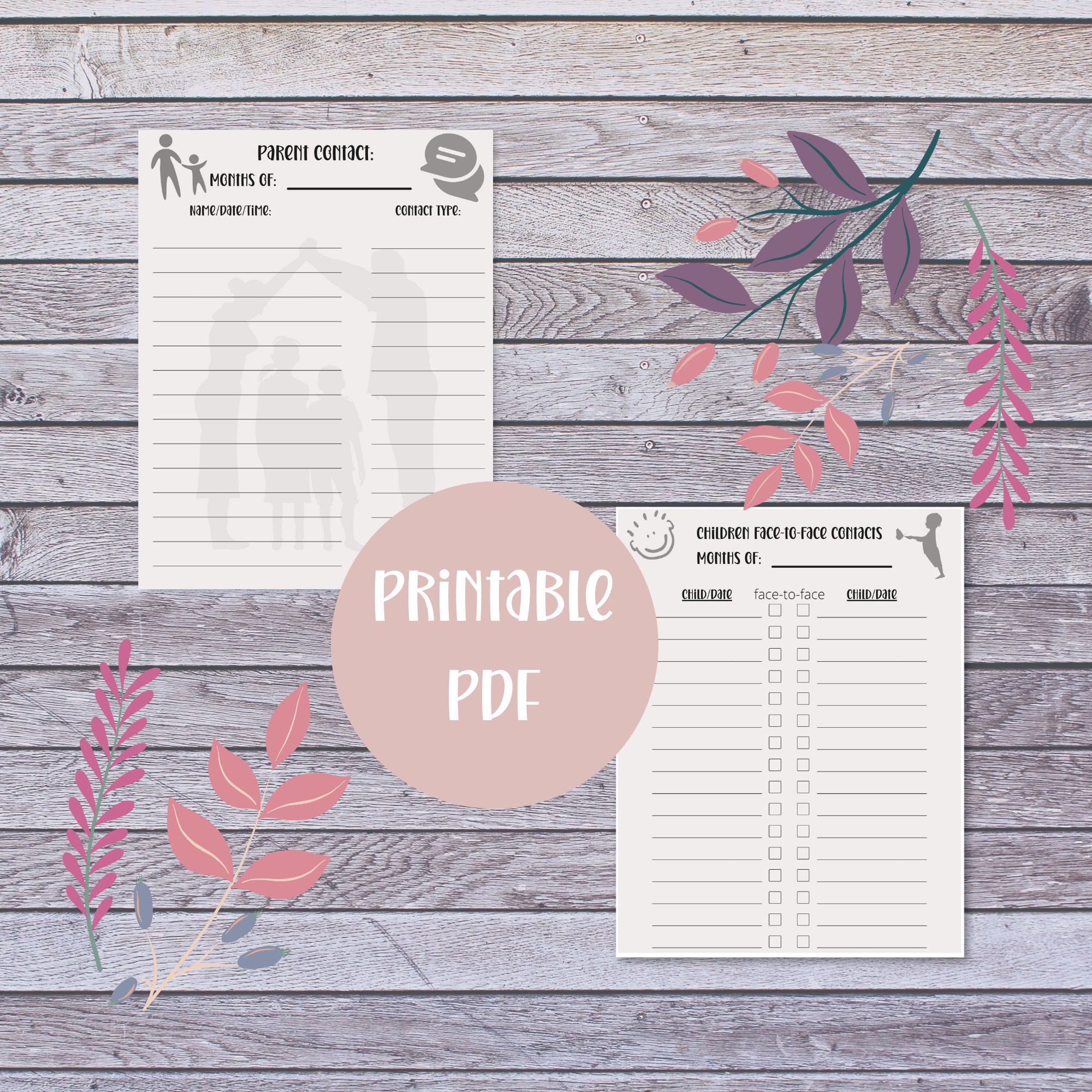 A Social Worker's Logbook | Client Log | Social Worker Tracker - Etsy