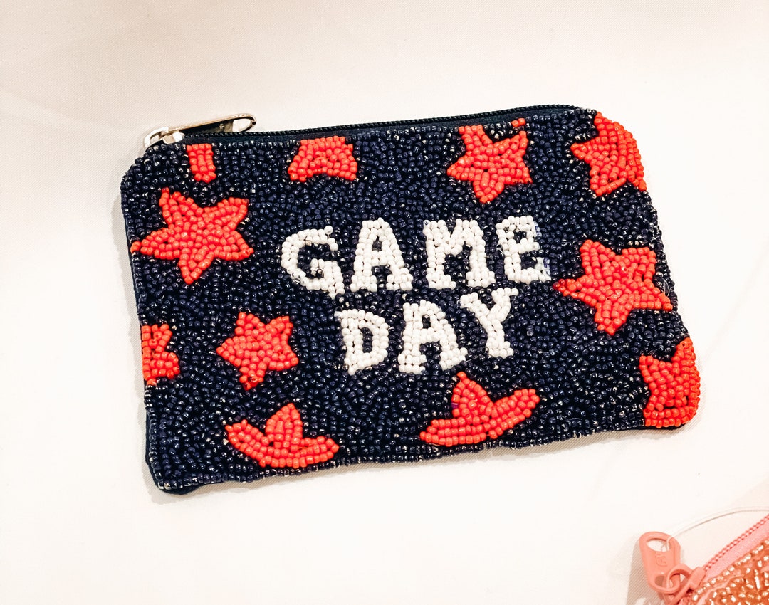 Cute Beaded Coin Purse - Game Day! - Etsy