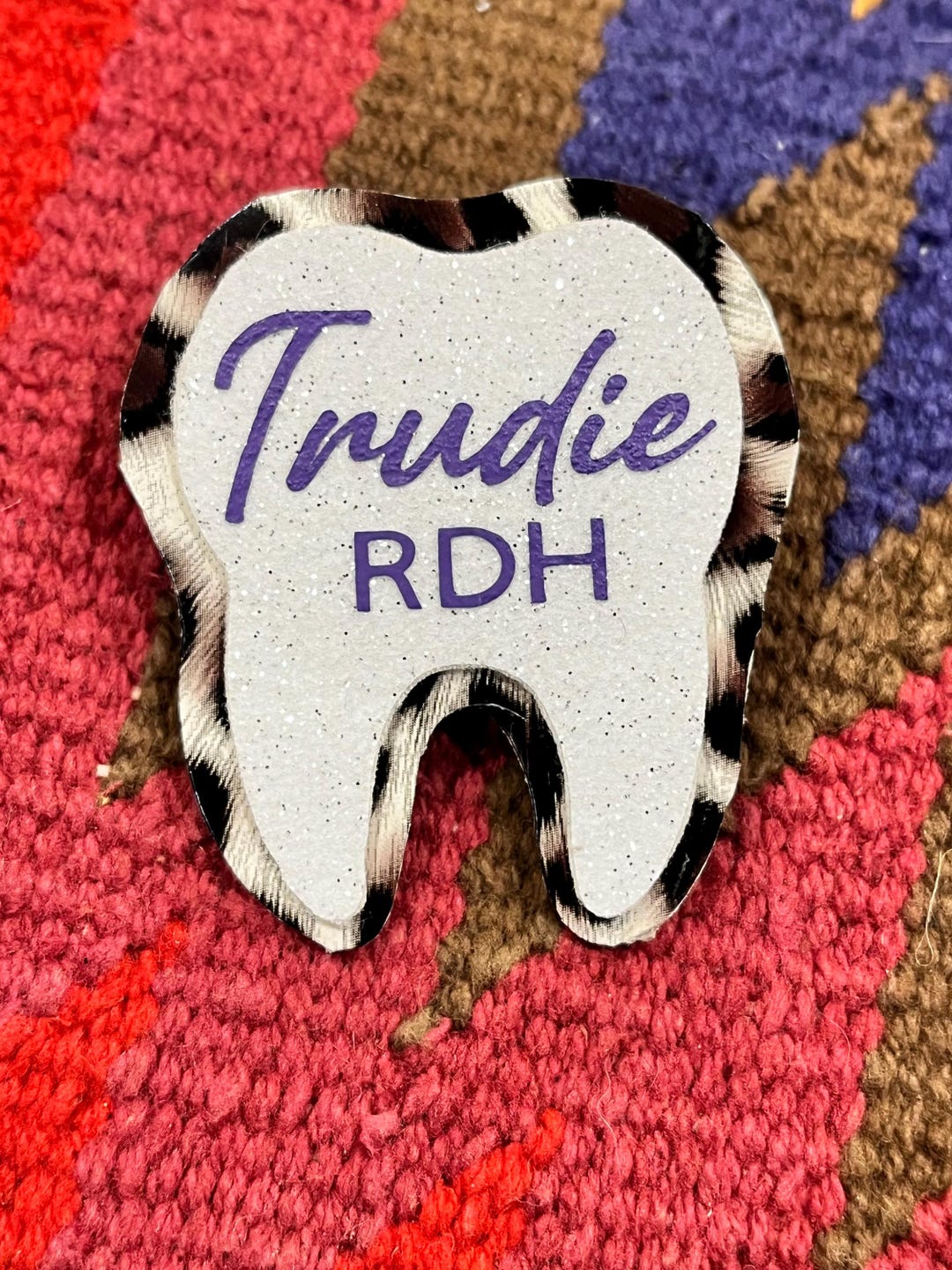 Customized, Personalized Dental Name Tags, Tooth Name Tags, Dental ...