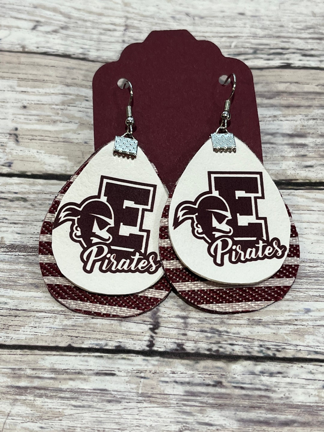Personalized School Earrings, School Earrings, Logo Earrings - Etsy