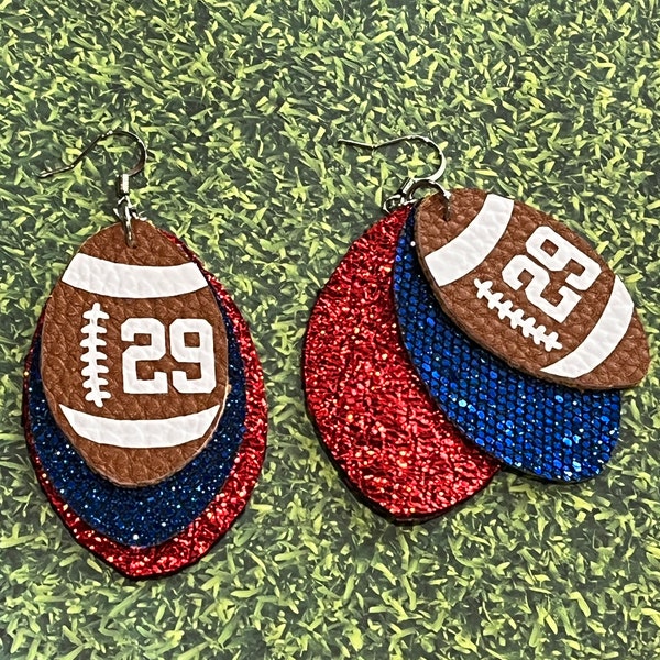 Football Earrings - Etsy