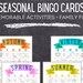 Seasonal Bingo Cards | Family Fun Activities Bucket List | Spring ...