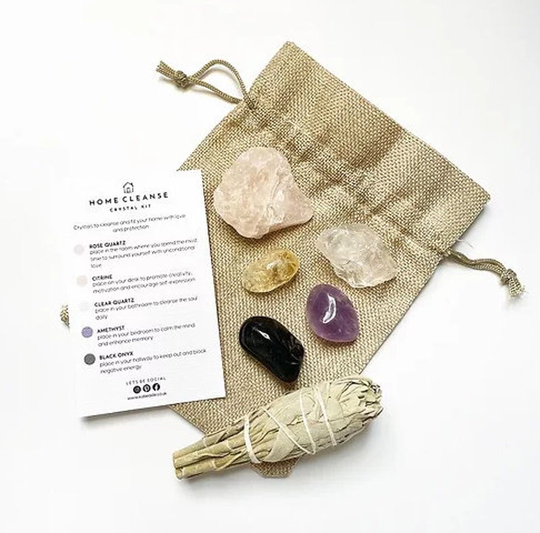 Full Moon Crystal Kit With Healing Crystals Healing Crystals and Card ...