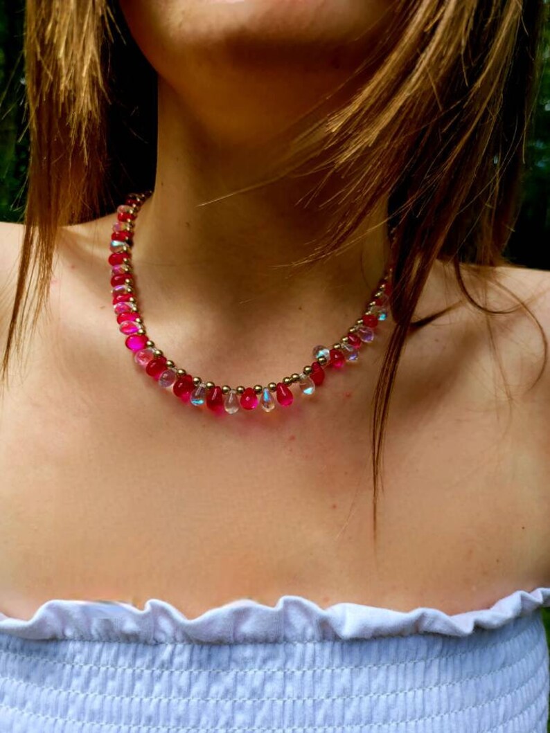 Bridgerton Choker pink Choker - Etsy