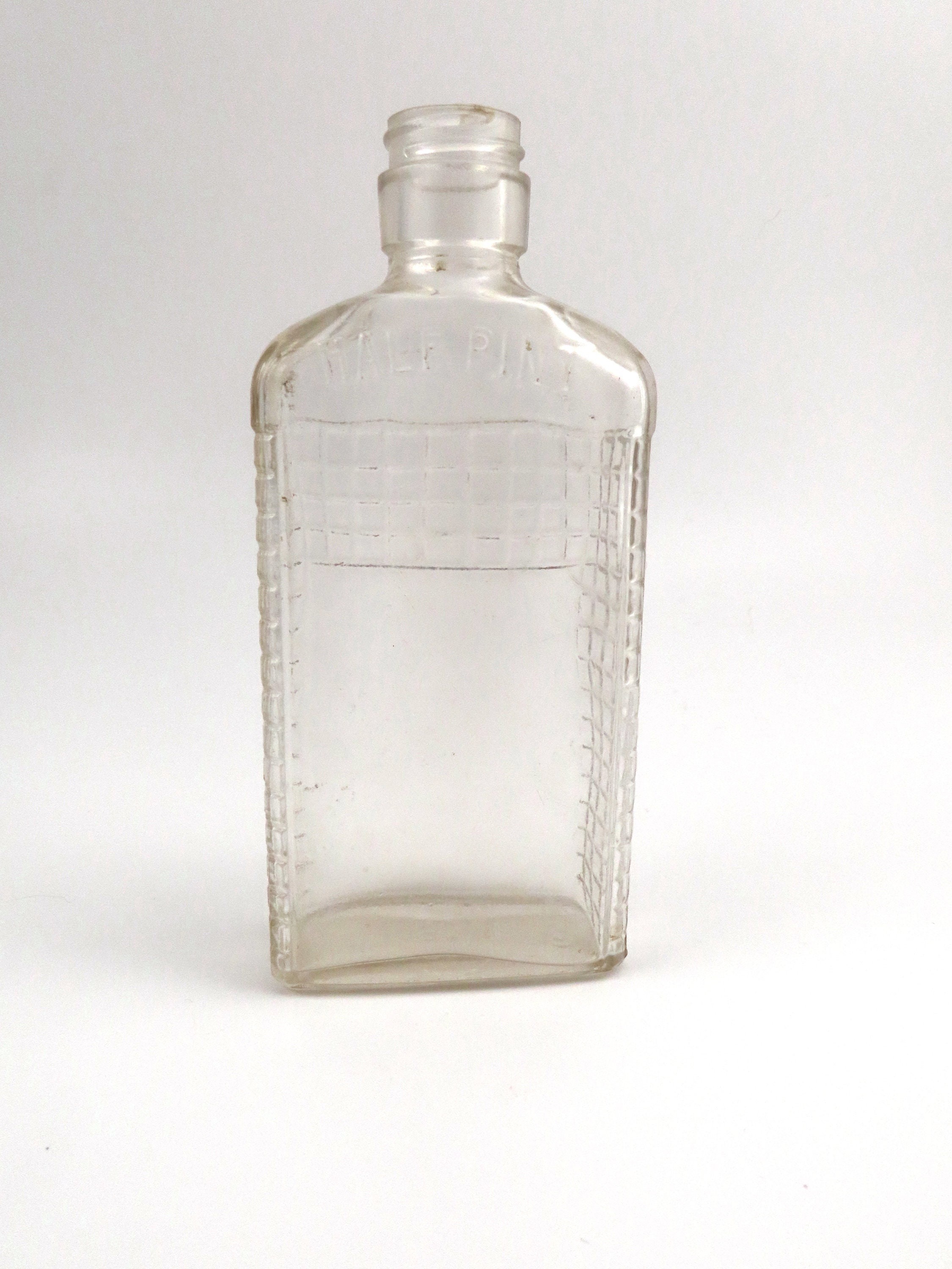 Vintage 1960s Seagrams Embossed Full Pint Whiskey Liquor Bottle - Etsy