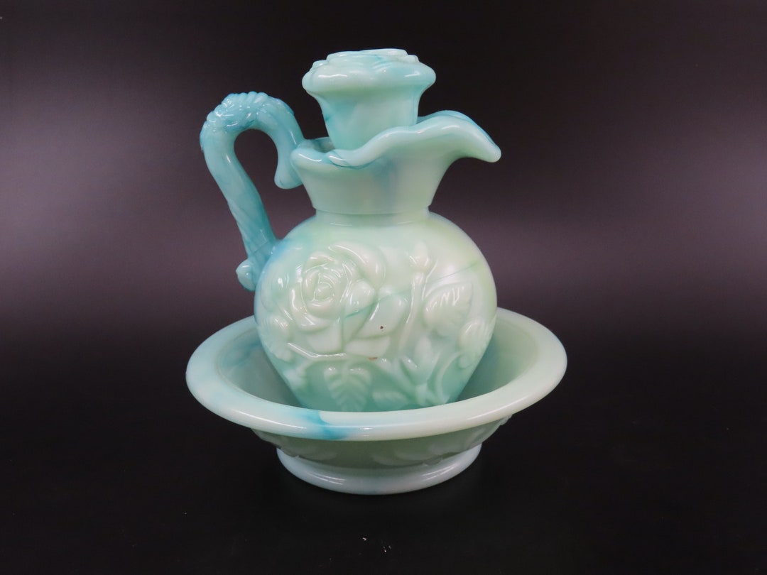 Vintage Avon Jadeite Bath Oil Cruet With Basin Victoriana - Etsy