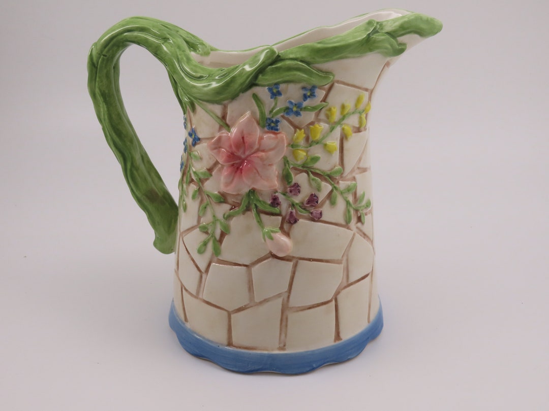 Vintage 1950s Ceramic Watering Pitcher/ Vase/ Flower Pot - Etsy