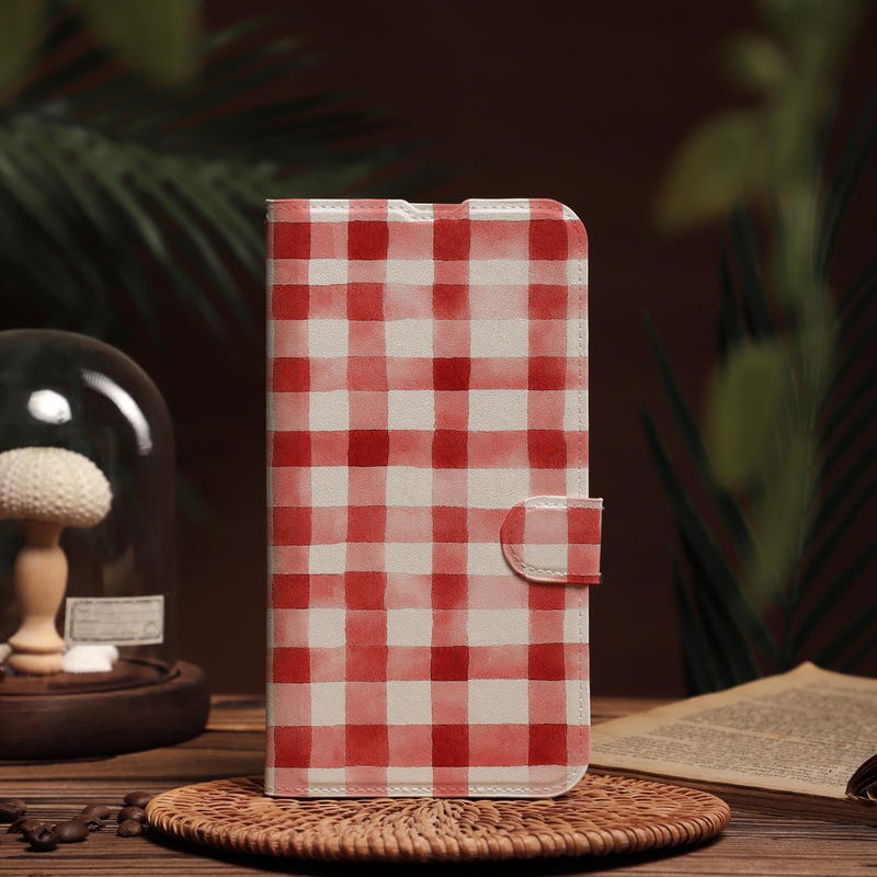 Gingham Card Wallet - Etsy