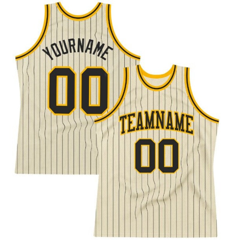 Custom Basketball Jersey Team Name & Number Yellow Basketball - Etsy