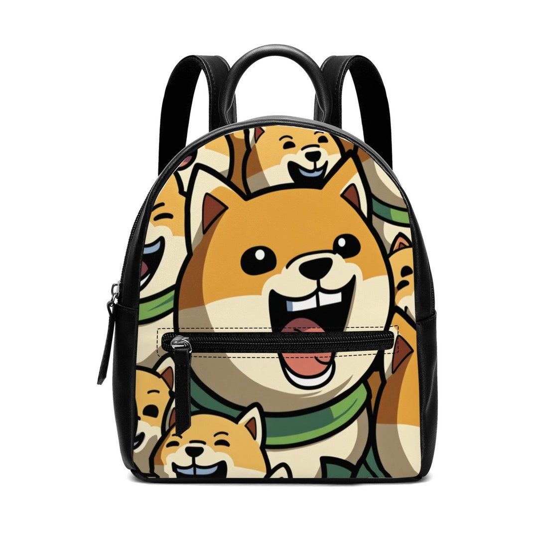 Cute Shiba Gang Backpack Small Convenient Bag Kawaii Shiba Inu Style ...