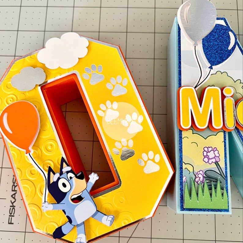 Blue Dog 3-D Letters Blue Dog Birthday Birthday Decor - Etsy