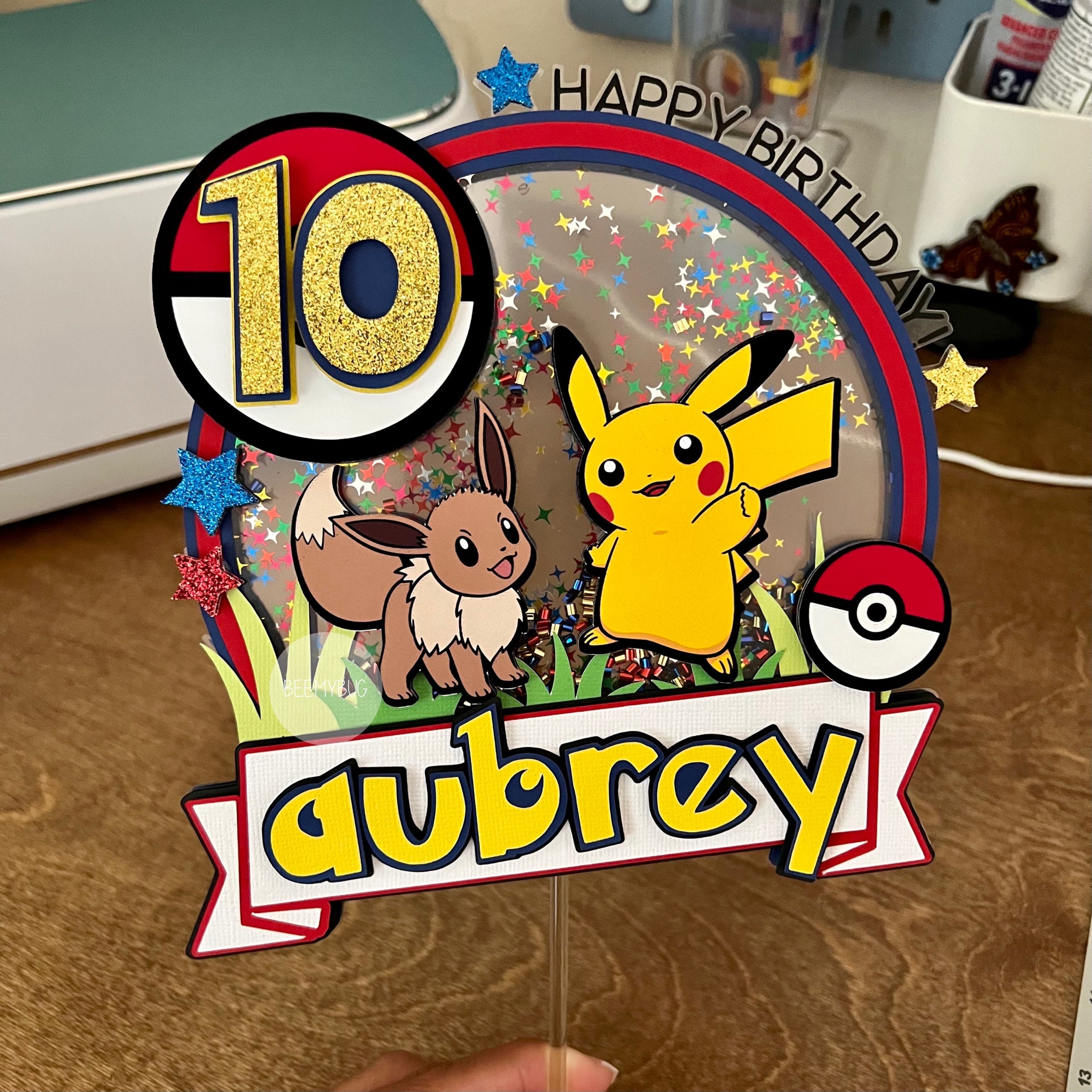 Pokémon Cake Topper Shaker Cake Topper Cake Topper - Etsy