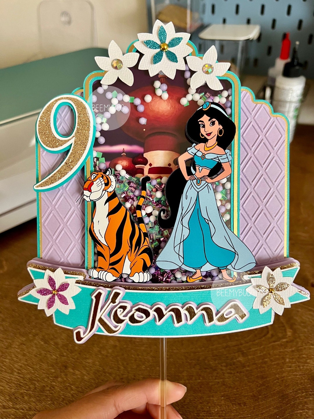 Princess Cake Topper | Shaker Cake Topper | Cake Topper | Princess ...