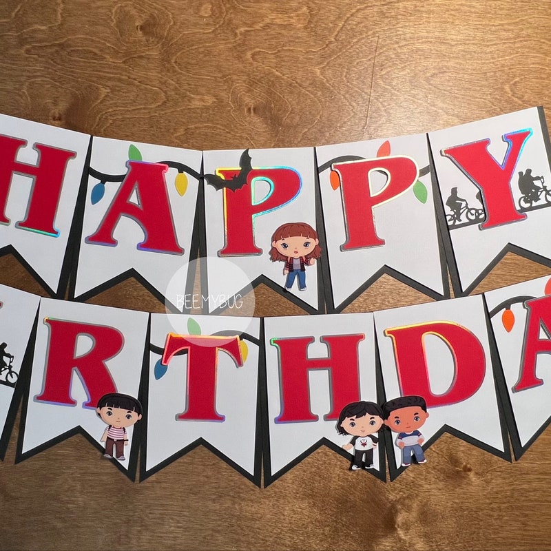 Strangers Things Banner - Etsy