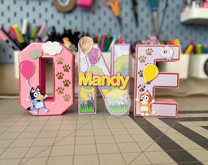 Blue Dog 3-D Letters Blue Dog Birthday Birthday Decor - Etsy