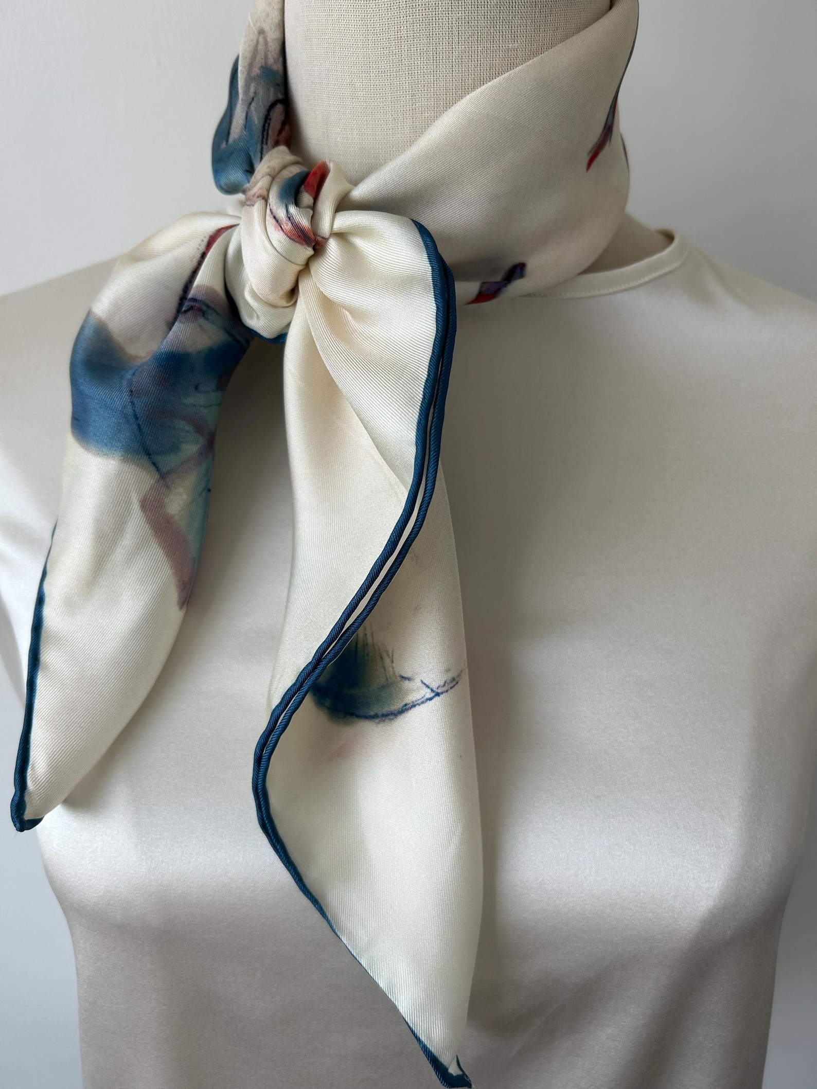 Ballet Dancer Silk Twill Scarf: Hand-rolled Neckerchief, Headband 26 ...